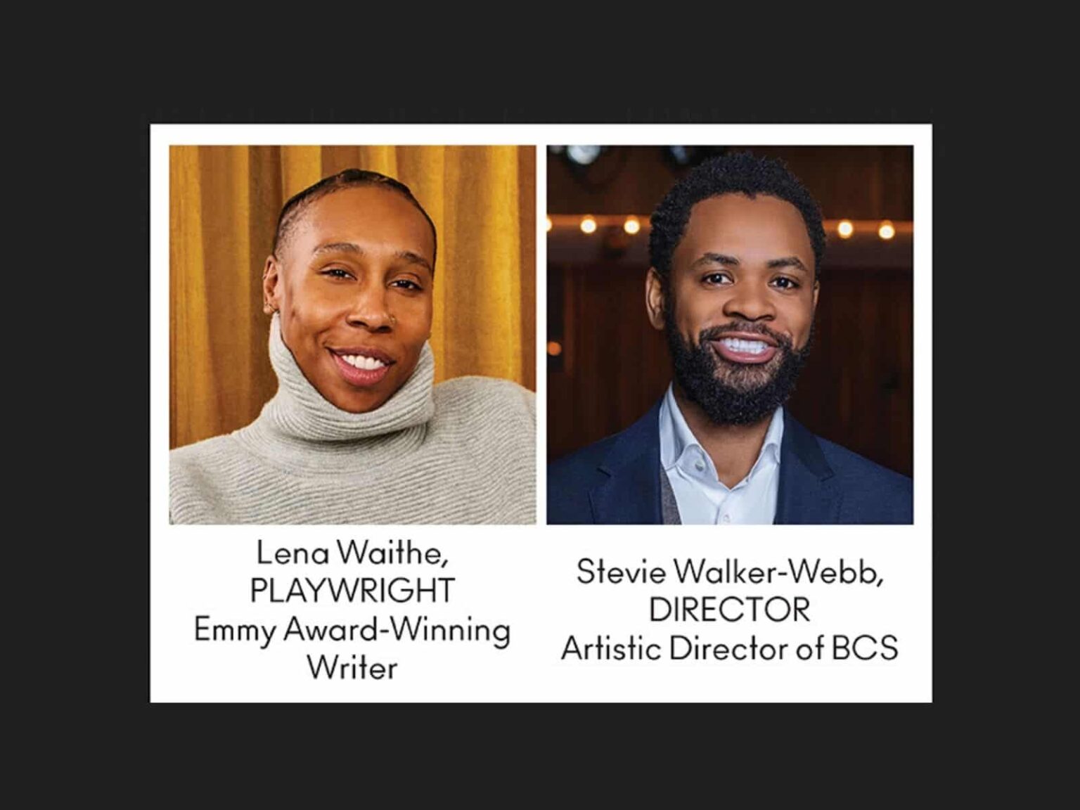 Baltimore Center Stage et Lena Waithe présenteront « Trinity » - La ...
